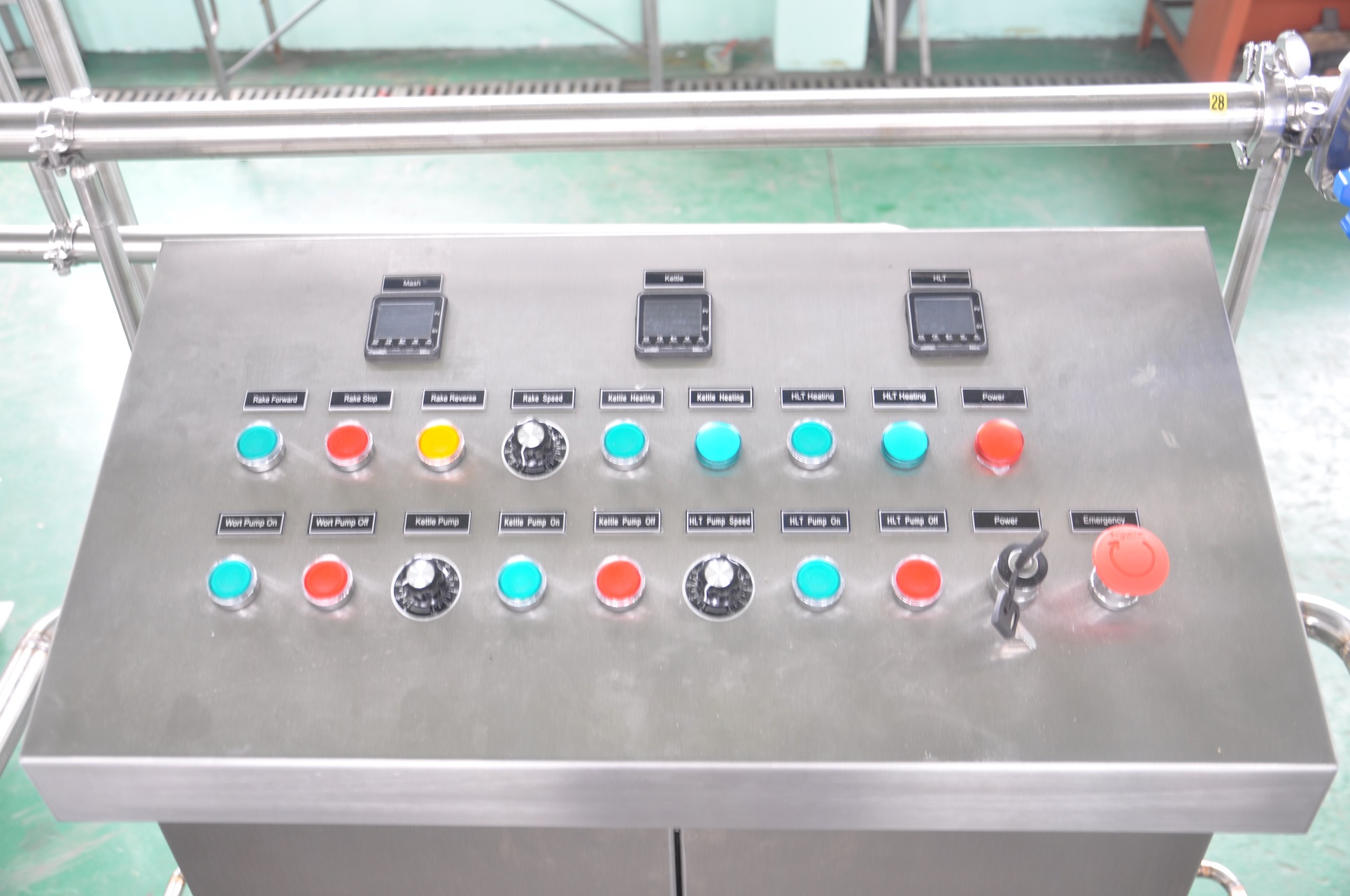 control panel system for microbrewery system, PLC controller for ...
