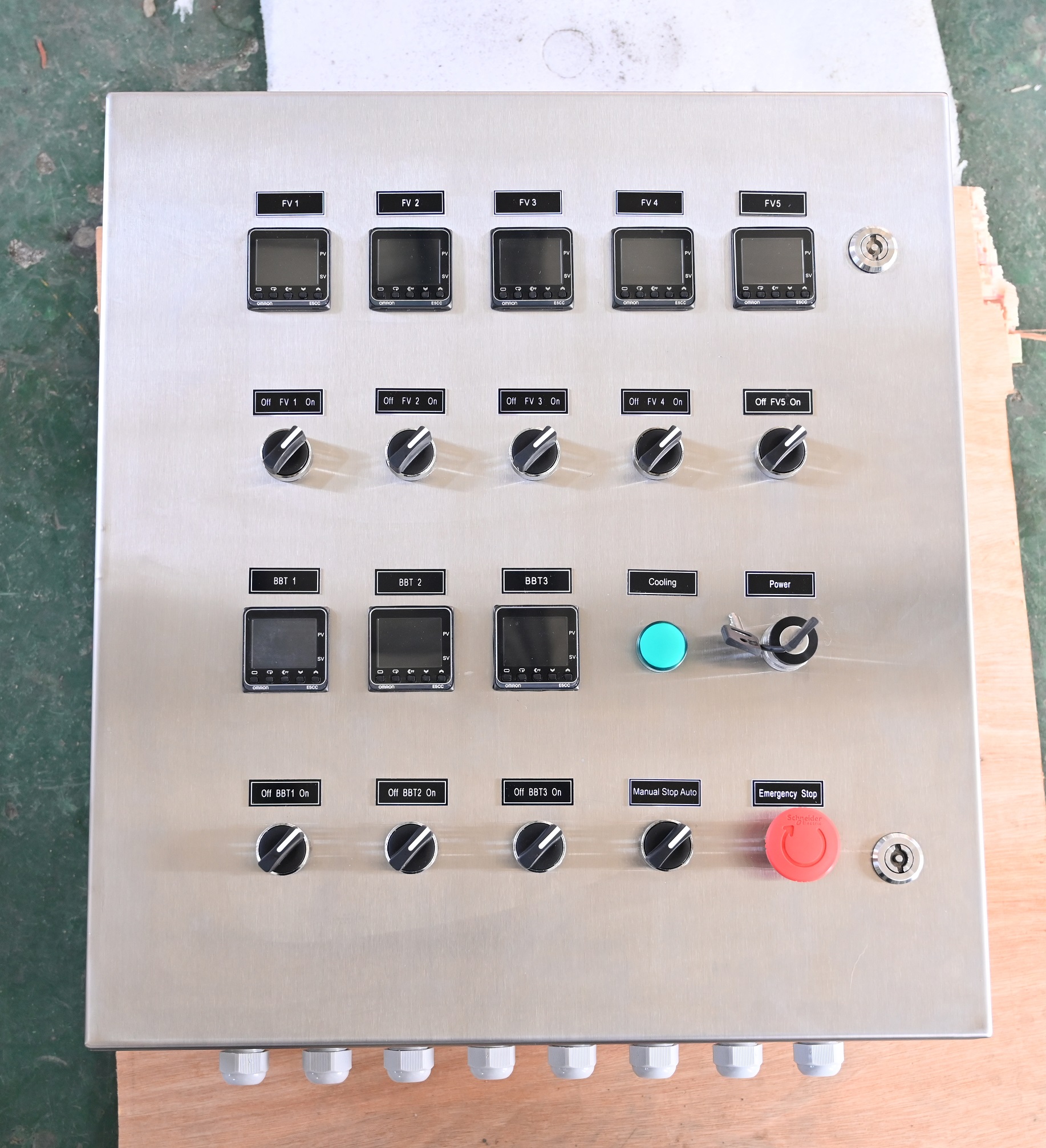 control panel system for microbrewery system, PLC controller for ...