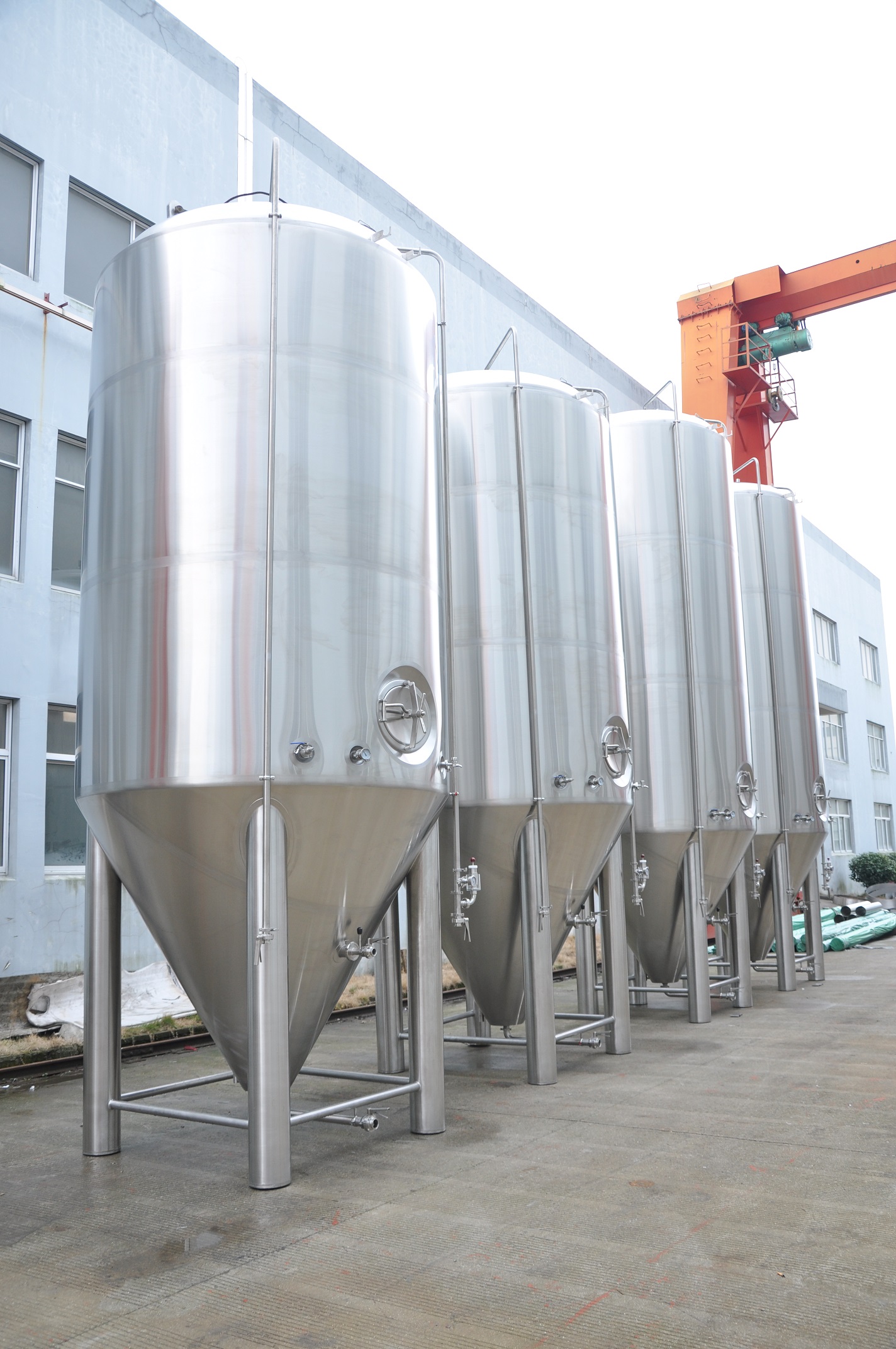 conical beer fermenter, conical fermentation vessels, fermentation tank ...