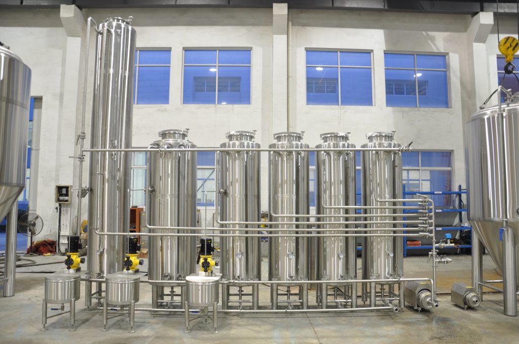 CIP unit system for microbrewery equipment