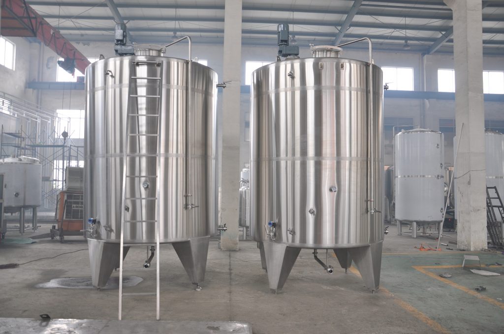 stainless steel 304 or 316L mixing tanks