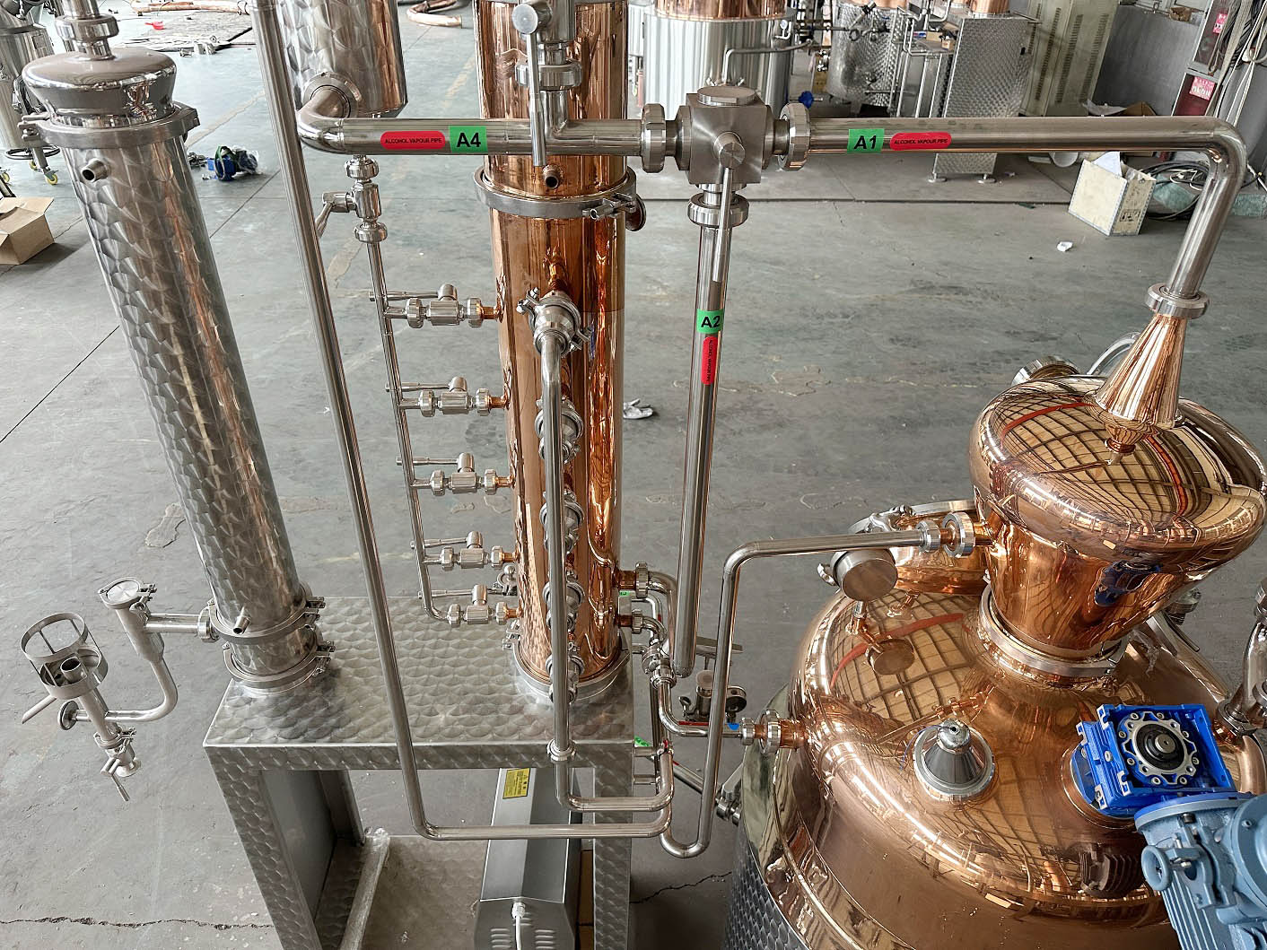 distiller, distillery equipment, copper still, distillery for whiskey ...